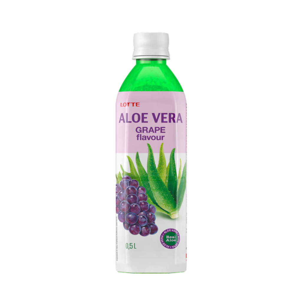 LOTTE aloe vera grape flavour 500ml – bca